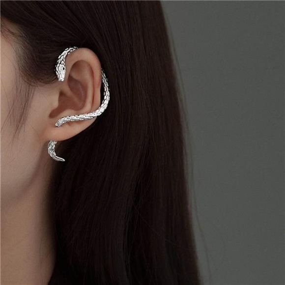 Other | Yiendoo Gothic Snake Ear Cuff Wrap Earring Gold Animals Crawler ...